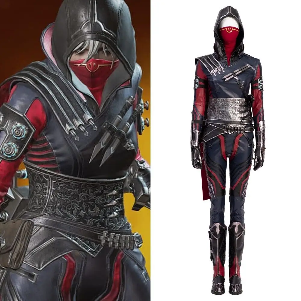 Apex-Legends-disfraz-de-Cosplay-Wraith-chaqueta-con-capucha-m-scara ...