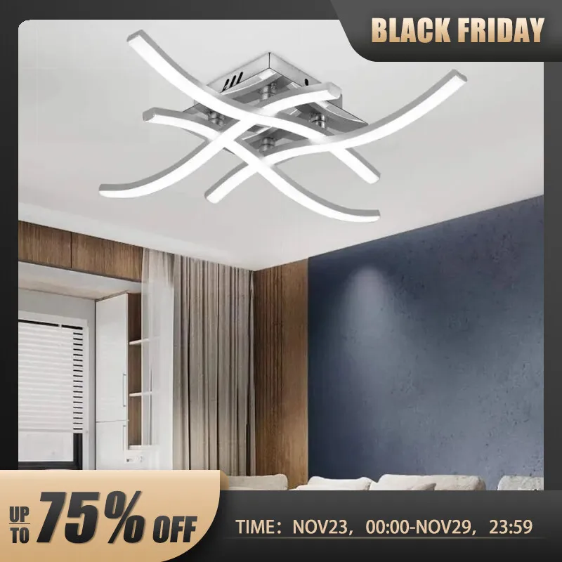 Modern-Led-Teto-Lights-Wave-Shape-Led-Chandelier-Teto-Ilumina-o-AC90 ...