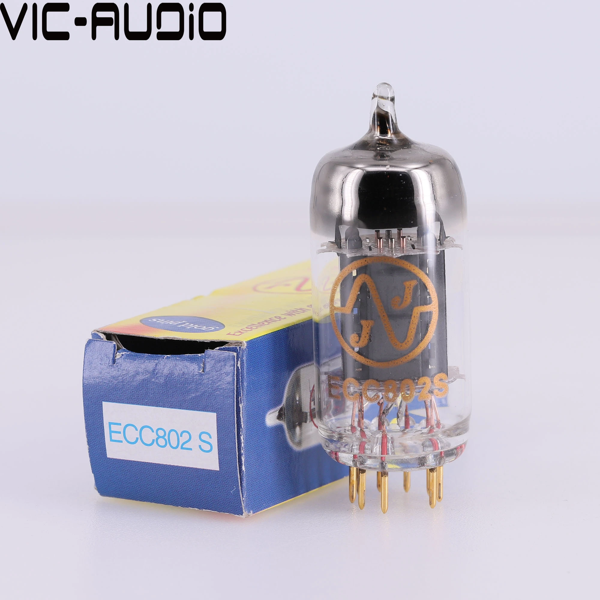 슬로바키아에서 만든 1 조각 New JJ Gold Pins ECC802S 진공관 교체 ECC82 12AU7 전자관 무료 배송|electronic tube|12au7 ...