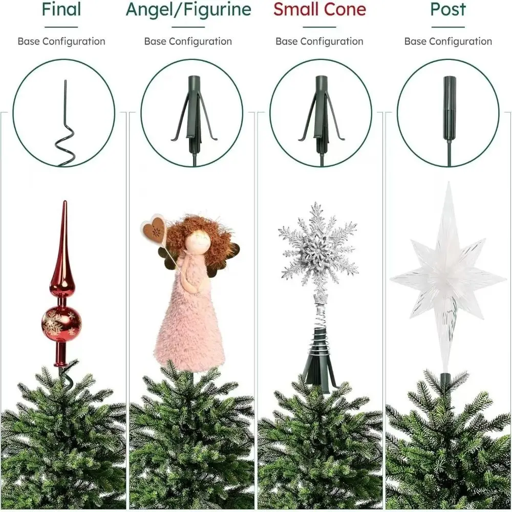 Universal Design Christmas Tree Topper Stand Lightweight Green Tree Top ...