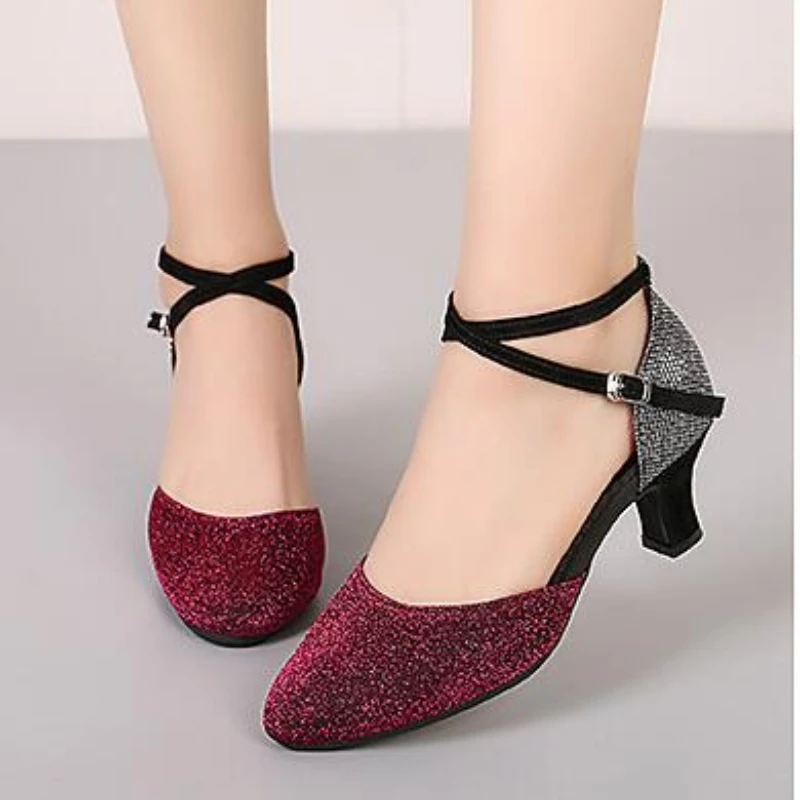 Girls-Dance-Shoes-for-Women-Ladies-Ballroom-Modern-Tango-Dancing ...