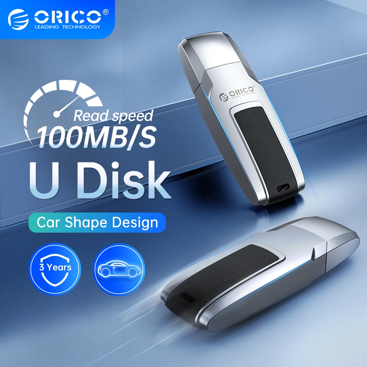 ORICO USB 3.0 100MB/S USB Flash Drive 64GB Metal Leather Pen Drive Type C 256GB 128GB 64GB 32GB ...