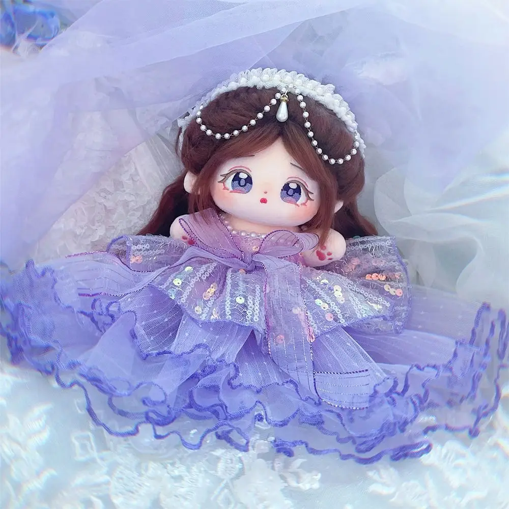 20CM-Doll-Clothes-Doll-Accessories-Blue-Purple-Miniature-Formal-Attire ...