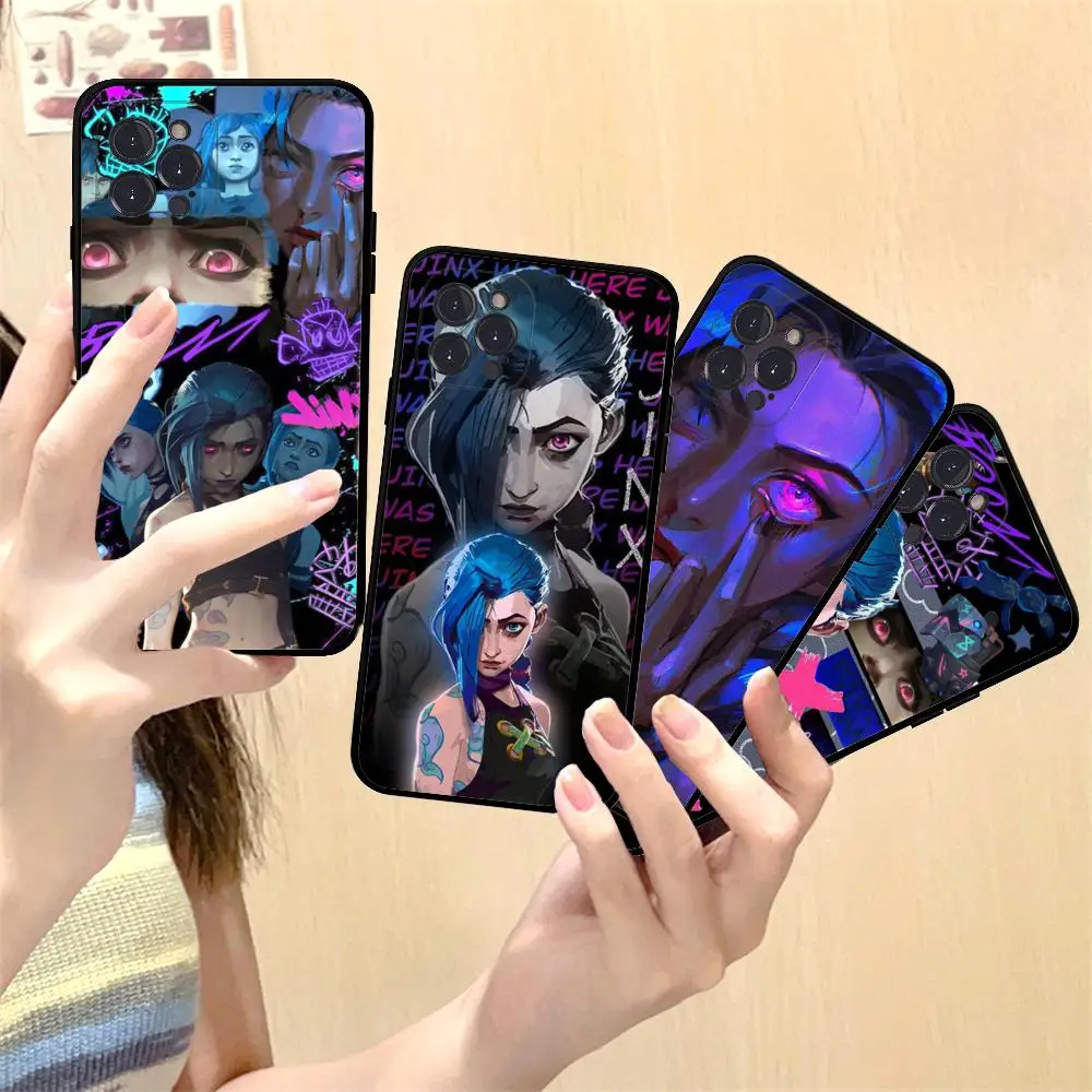 A-Arcane-J-Jinx-Anime-Phone-Case-Silicone-Soft-for-iphone-15-14-13-12 ...