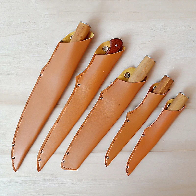 Pu-Faux-Leather-Knife-Cover-Portable-Western-Kitchen-Knife-Fruit-Knife ...