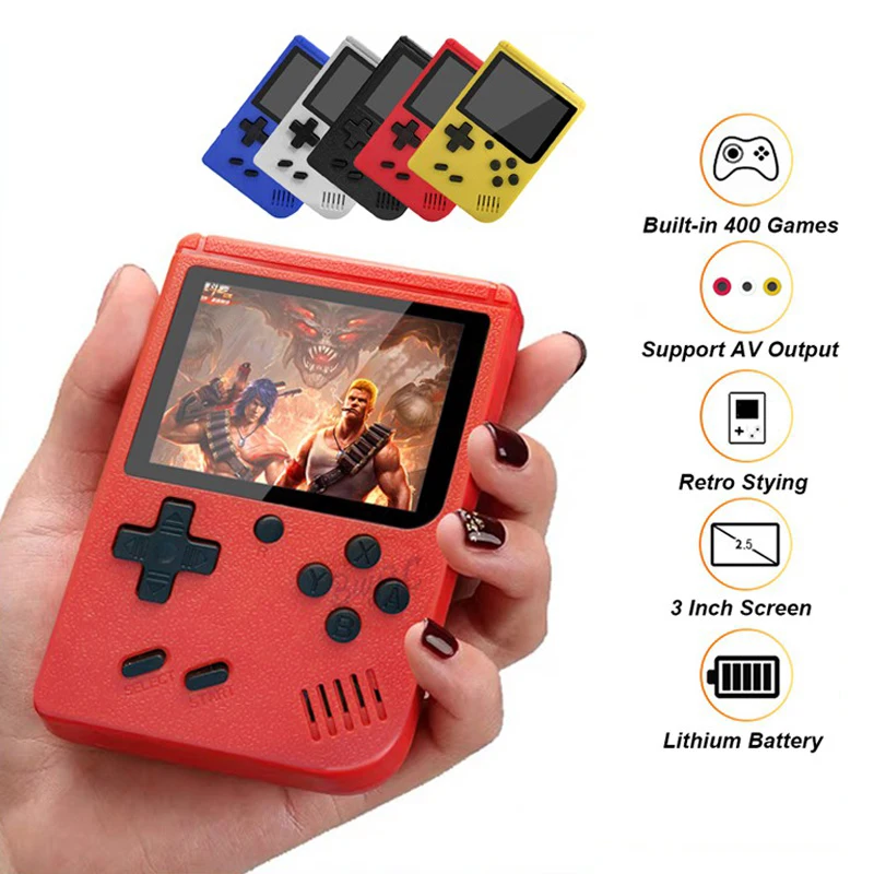 500-IN-1-Retro-Mini-Game-Machine-Console-Gameboy-Rechargeable-Portable ...