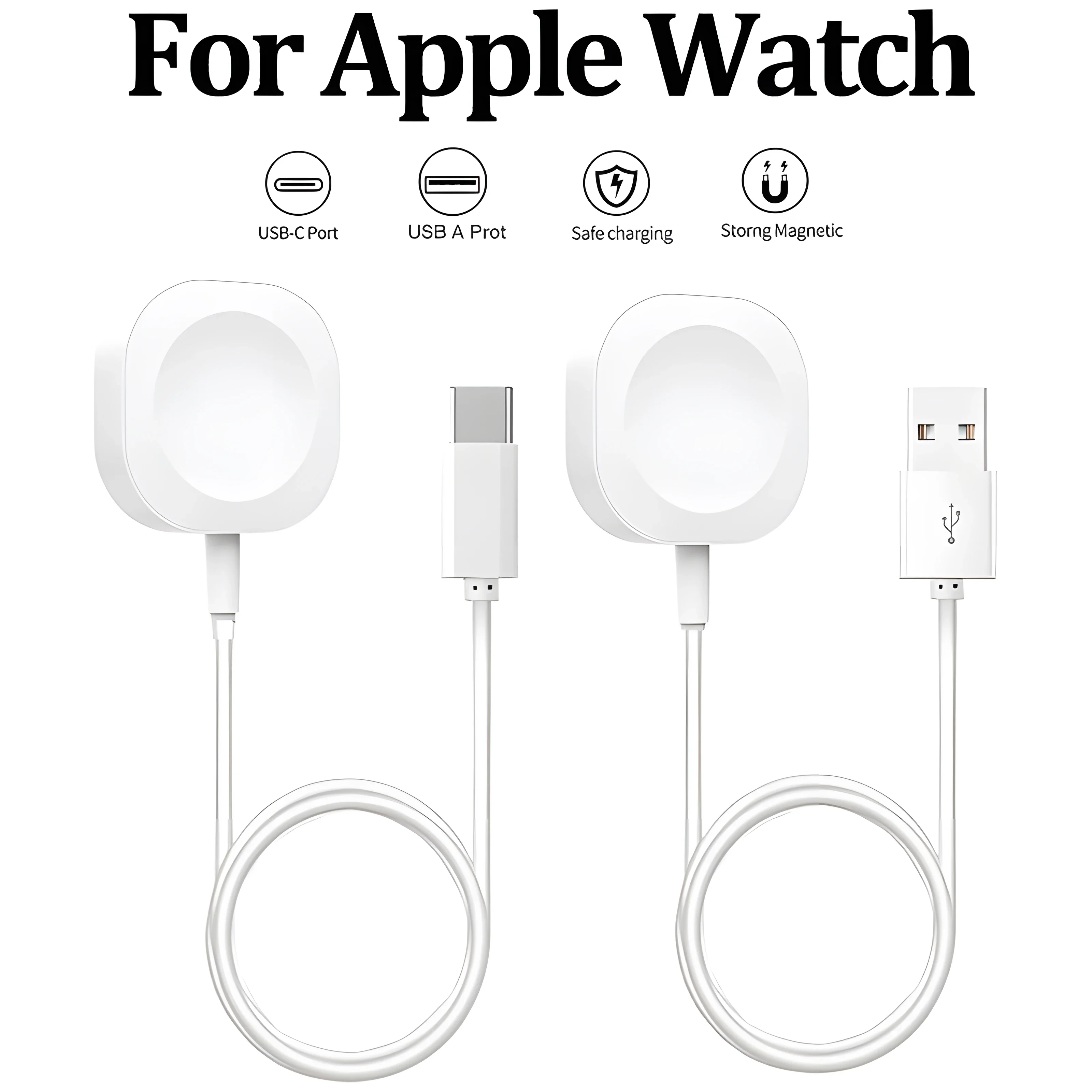 2024 Magnetic Wireless USB A Fast Charger for Apple Watch Ultra Series ...