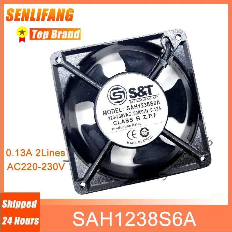 New 12CM Fan SAH1238S6A AC220V-230V 0.13A 12038 120*120*38MM Chassis ...