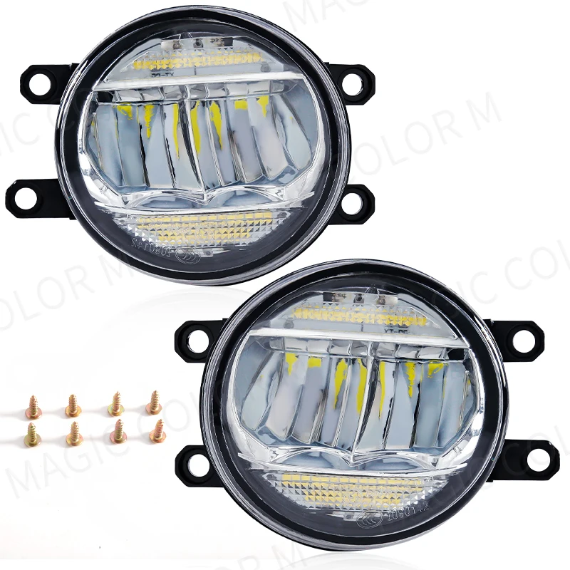 Car LED Fog Light + DRL Daytime Running Lamp for Toyota Corolla Camry ...