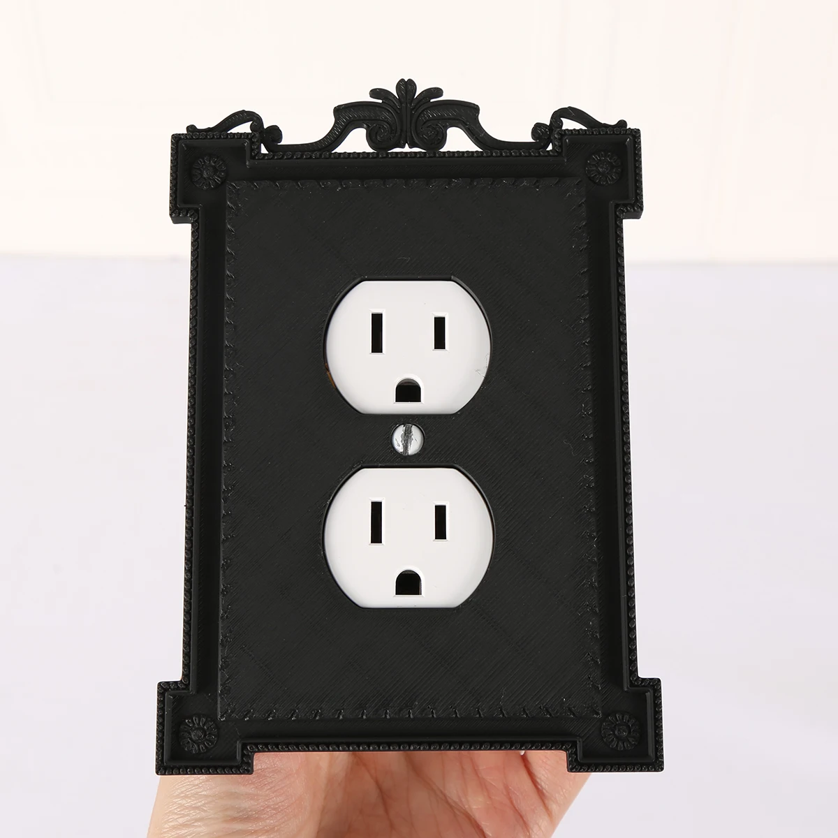 1 Piece of Simple Black Lace Pattern Frame, Decorative Light Switch ...