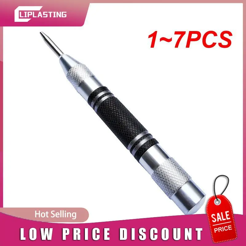 1-7PCS-Super-Strong-Automatic-Center-Punch-For-Metal-Adjustable-Impact ...