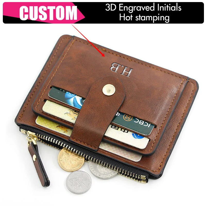 Custom-Men-Fashion-Credit-ID-Card-Holder-Wallet-Male-Slim-Leather ...