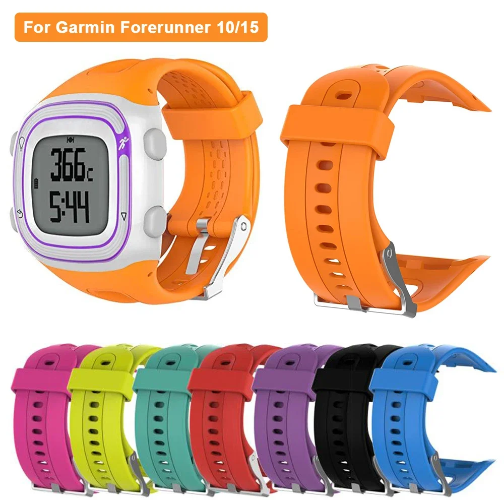 Watch-Band-for-Garmin-Forerunner-10-15-GPS-Sports-Watch-Soft-Silicone ...