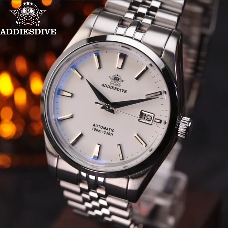 Relojes mecánicos ADDIESDIVE NH35 39mm relojes automáticos de acero ...