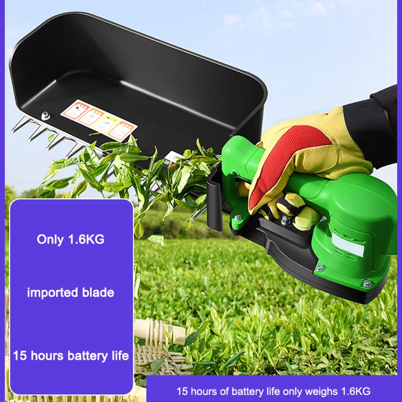 Tea picker charging brushless electric trim handheld lithium battery ...
