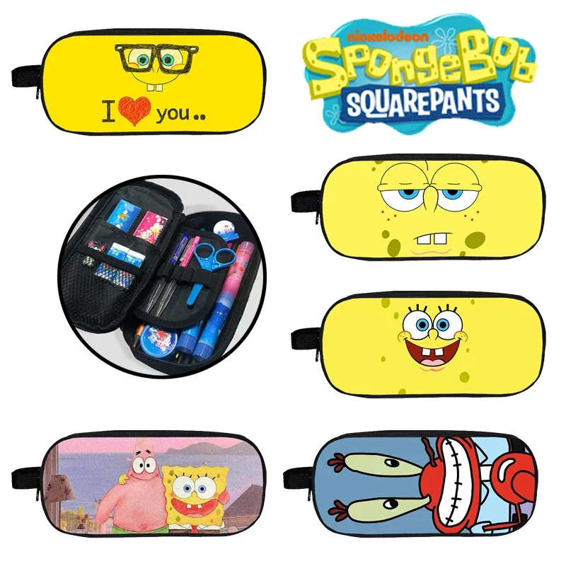 SpongeBobs-Pencil-Case-Pen-Pouch-Large-Capacity-Pen-Box-Students-School ...