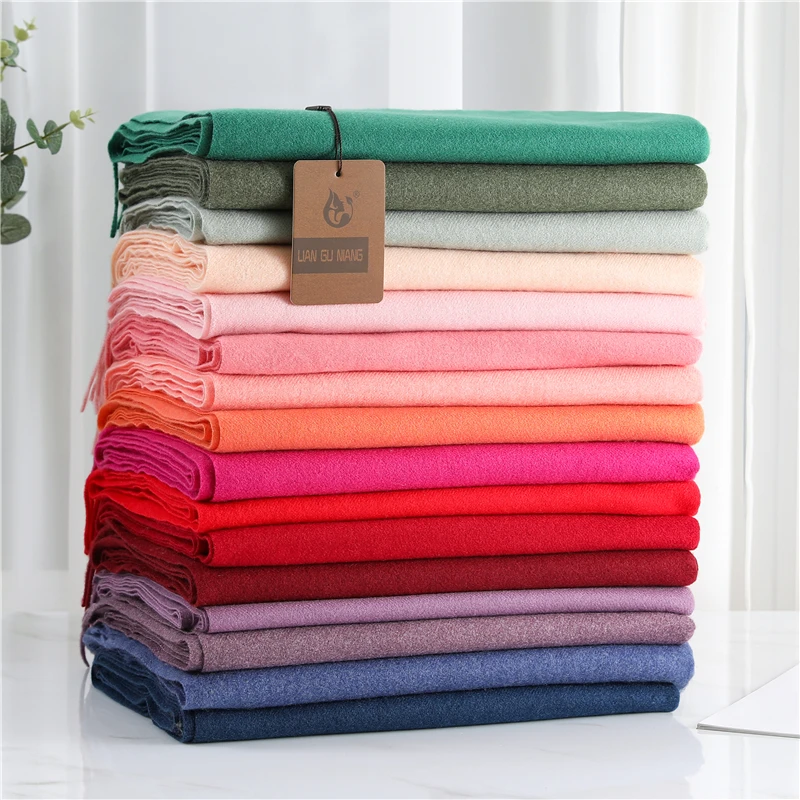 Syal Kasmir Musim Dingin 2022 Syal Pasmina Hangat Tebal Wanita Syal ...