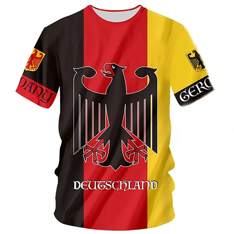 Germany-Flag-Graphic-T-Shirt-For-Men-National-Emblem-3D-Printed-Tees ...
