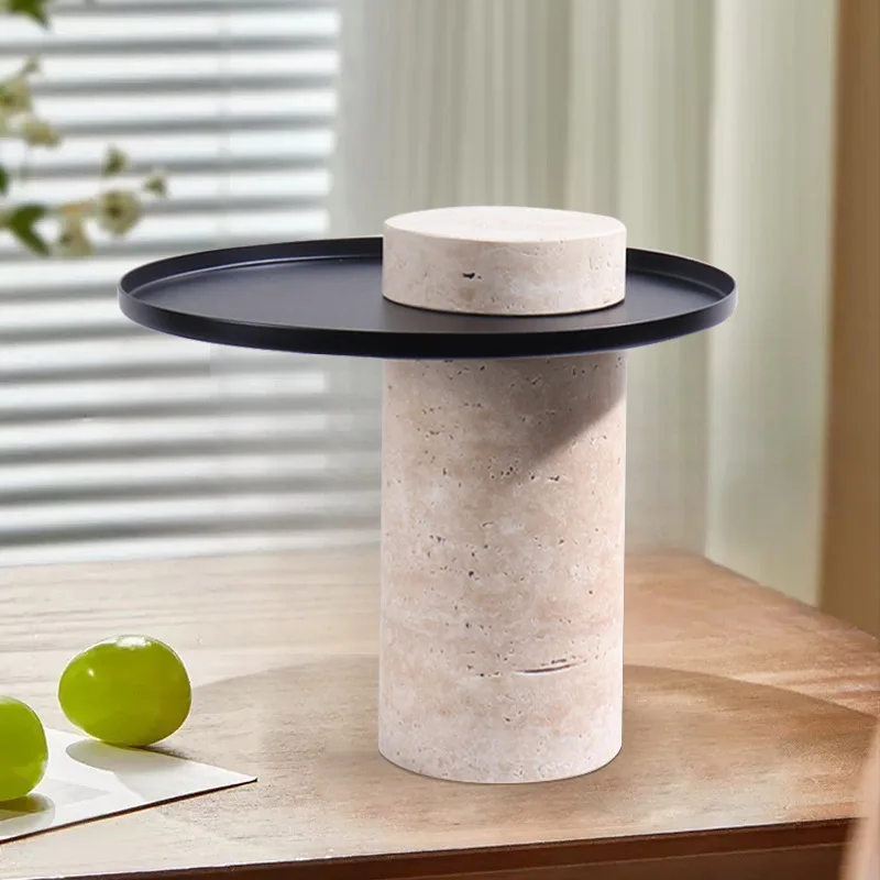 Travertine-Stone-Serving-Tray-Natural-Marble-Low-Tea-Holder-Tray ...