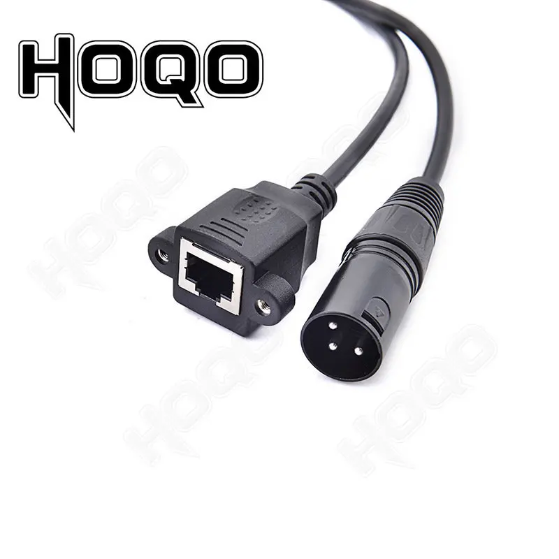 Audio Xlr Three-core Male To Rj45 Cable Microphone Xlr Male Plug To ...