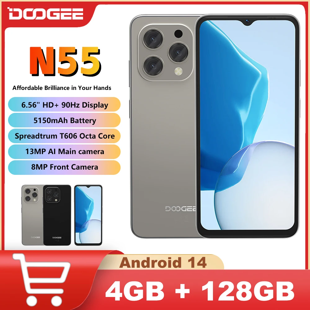 DOOGEE-N55-Smartphone-6-56-90Hz-Display-Spreadtrum-T606-4G-5150mAh ...