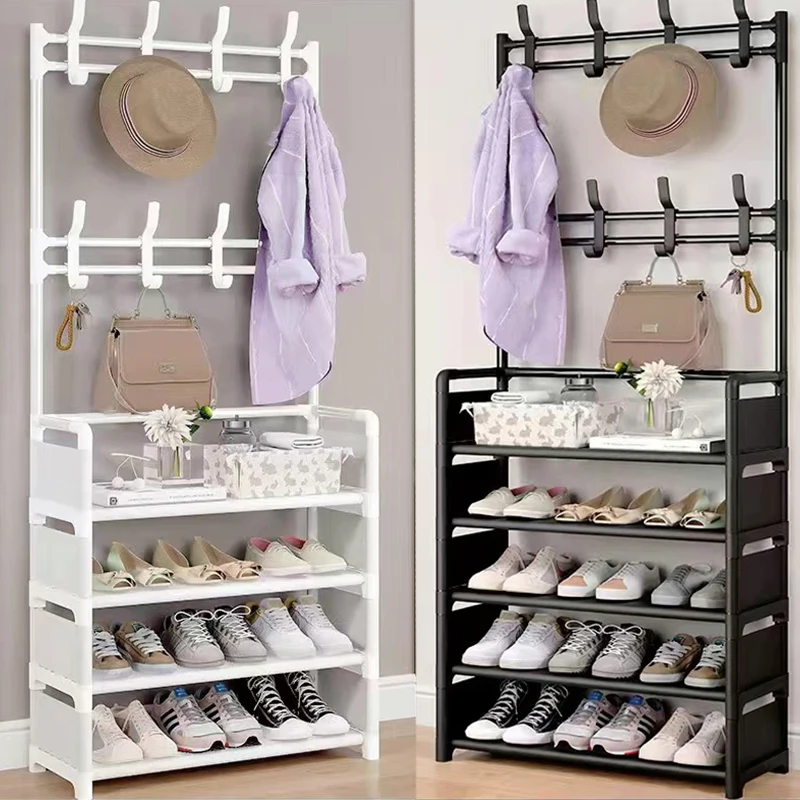 Integrated-Shoe-Rack-Coat-Hat-Hanger-Bedroom-Shoe-Cabinet-Bag-Storage ...