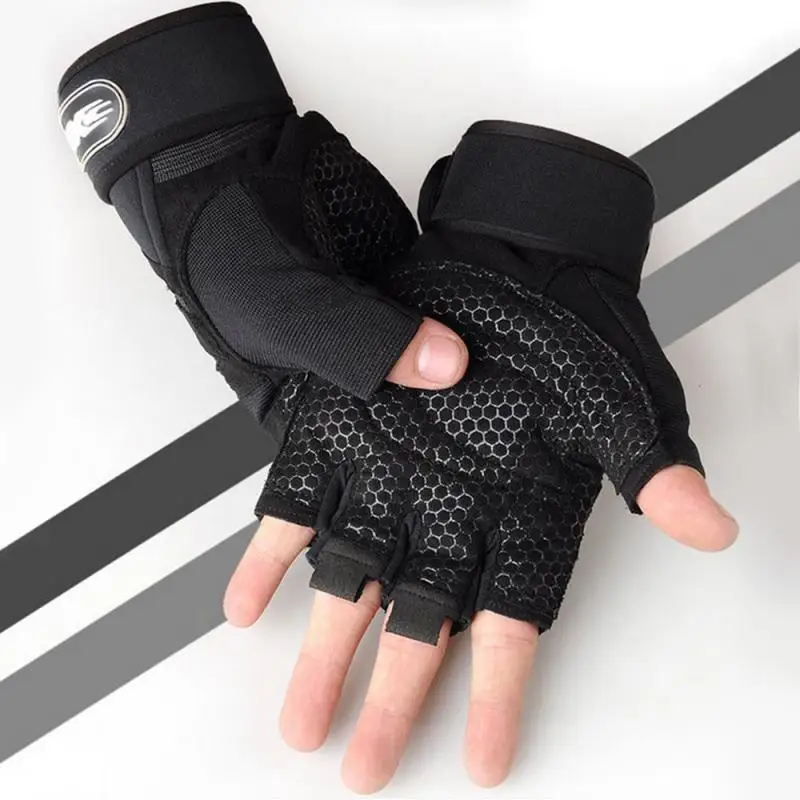 Gym Fitness Heavyweight Training Gloves Men women Body Building Half ...