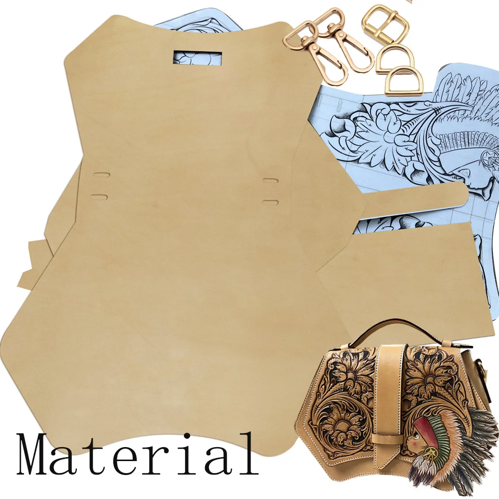 Polygon Bag DIY 【Material 】Handbag semi-finished products leather ...