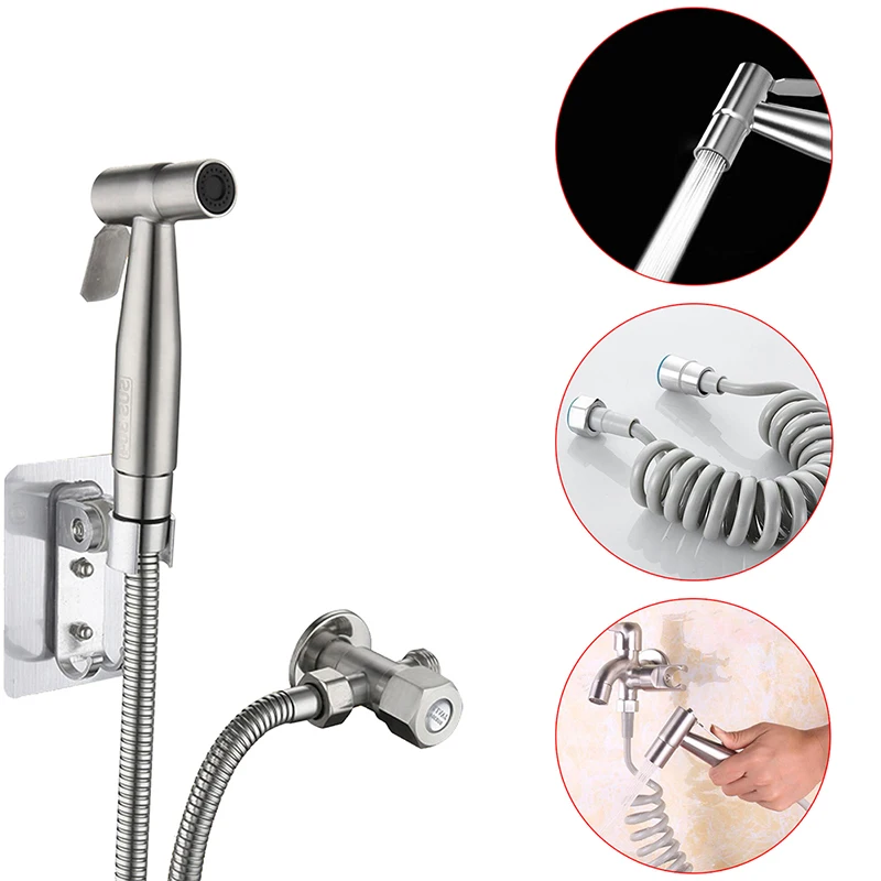Stainless-Steel-Handheld-Bidet-Toilet-Sprayer-Head-Bidet-Sprayer ...