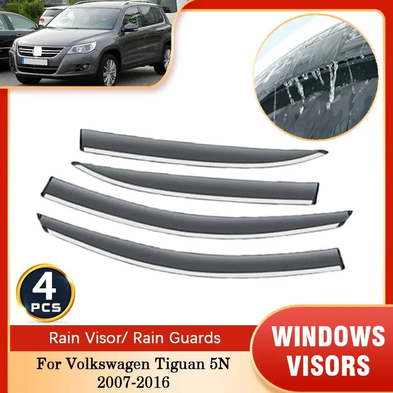 For Volkswagen Tiguan 5N 2007 2016 Rain Sunshade Window Visor Windshield Deflectors Protective Cover Car Ventilation Accessories AliExpress 34