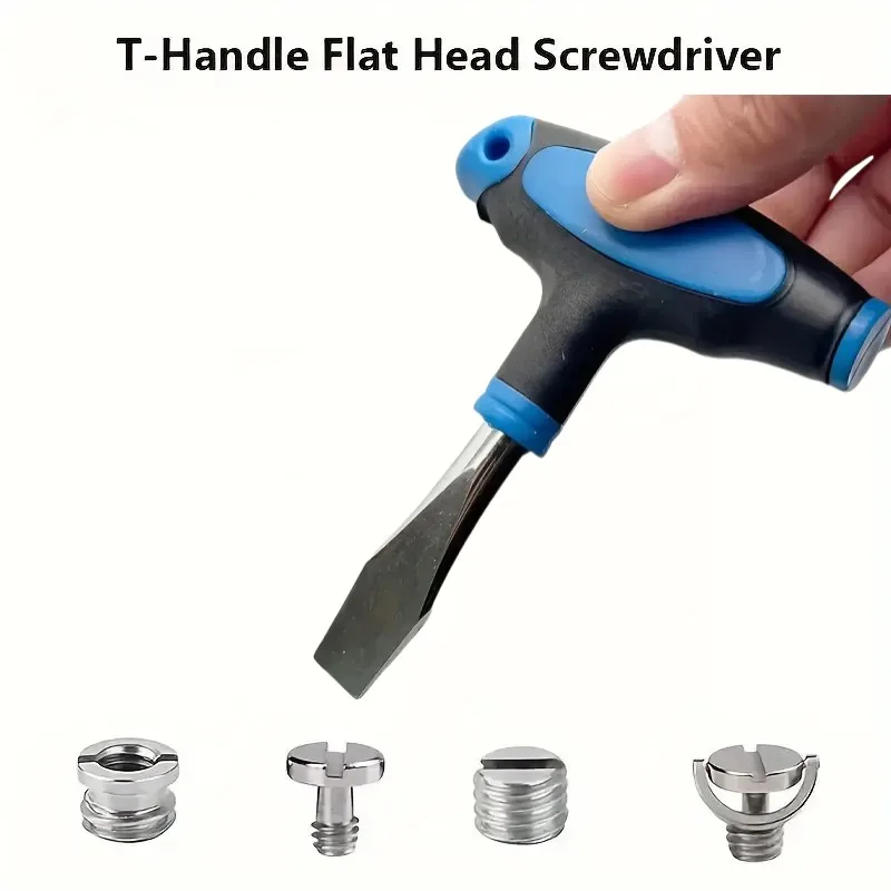 T-Handle-1-4-3-8-Inch-Flat-Head-Iron-Screwdriver-Set-for-Camera-Tripod ...