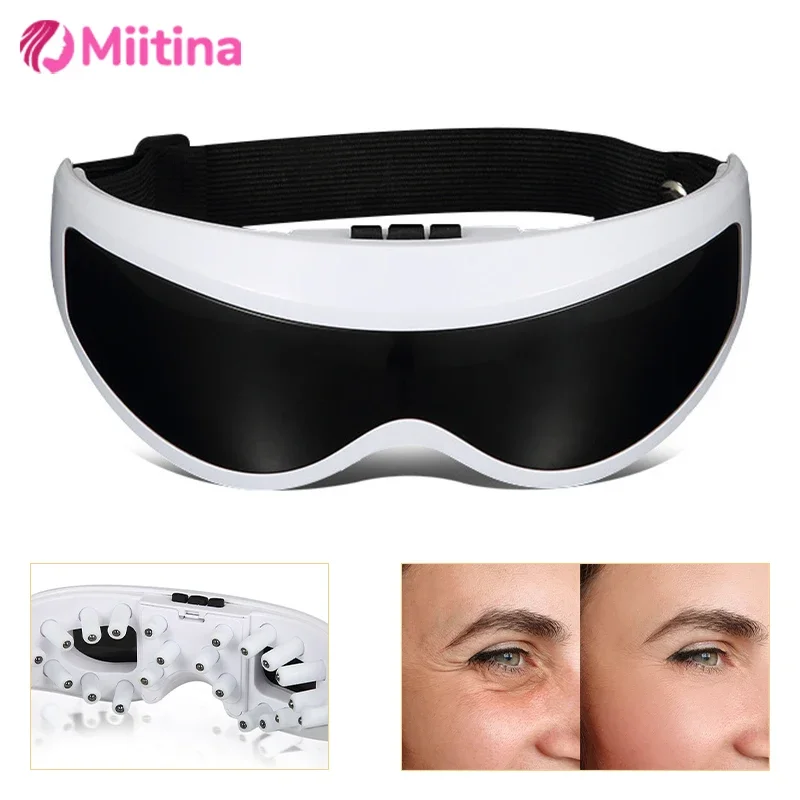Electric Eye Massager Mask Migraine Eyes Vision Improvement Forehead ...