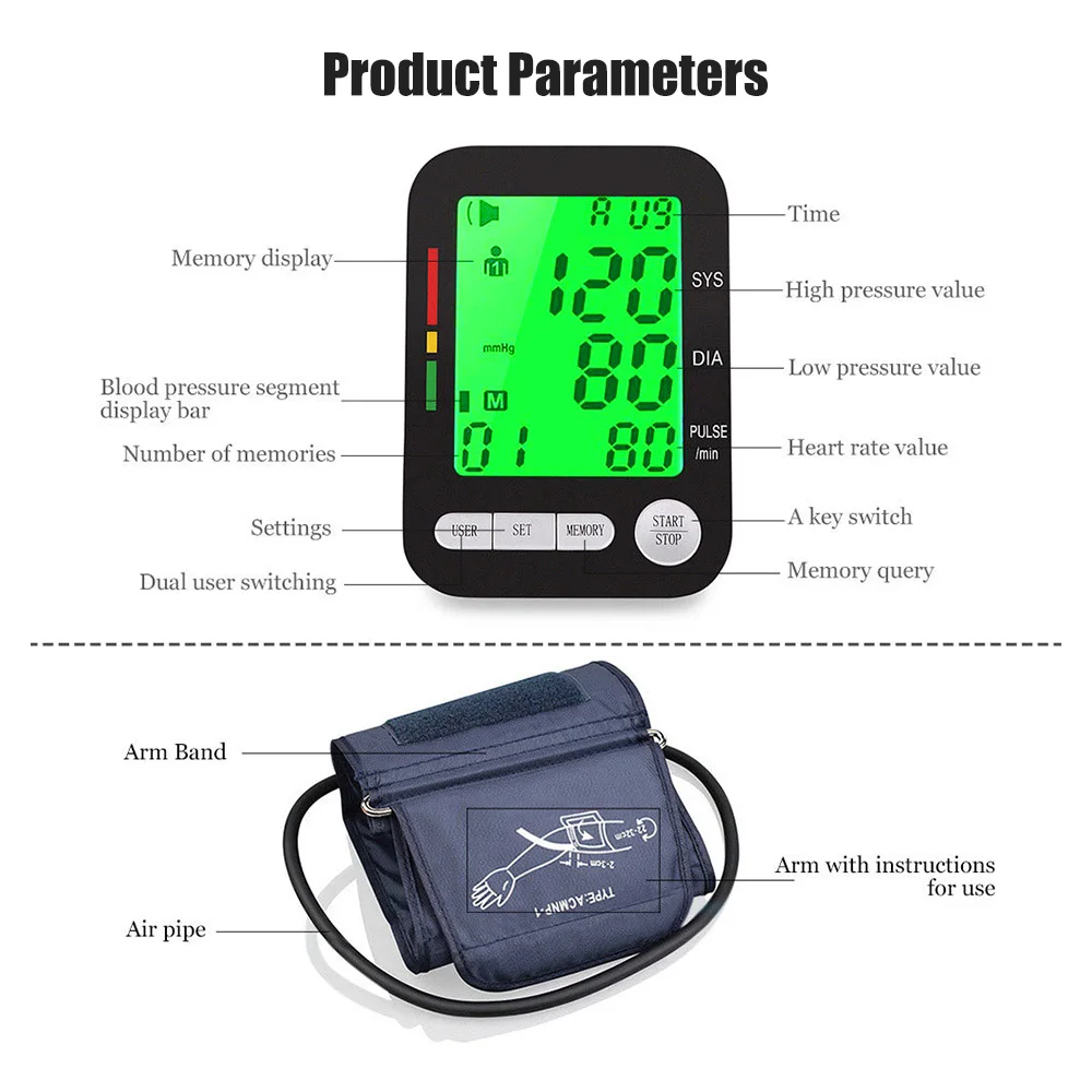 Tensiómetro Digital Inteligente De Brazo CK-A156 POWERFIK, 49% OFF