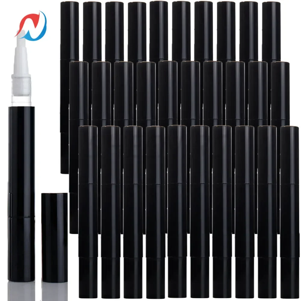 10-20-50-100Pcs-3ml-Black-Empty-Nail-Oil-Polish-Twist-Pen-Tubes-Clear ...