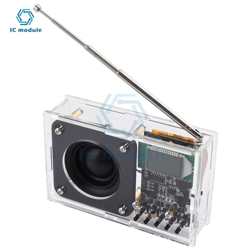 DIY-Electronic-Kit-FM-Radio-Receiver-Module-76-108MHz-DIY-Radio-Speaker ...