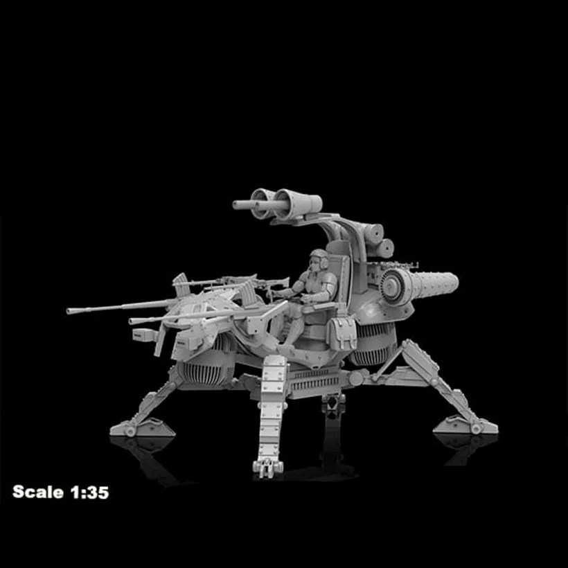 Unpainted-Cast-Resin-Mech-Model-Puzzle-Kit-sem-instru-es-de-montagem ...