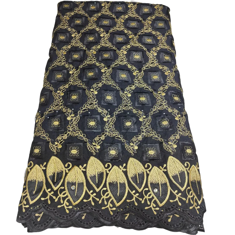 Fine Cotton Lace Fabric 2022 African Embroidered Craft Orderly Square ...