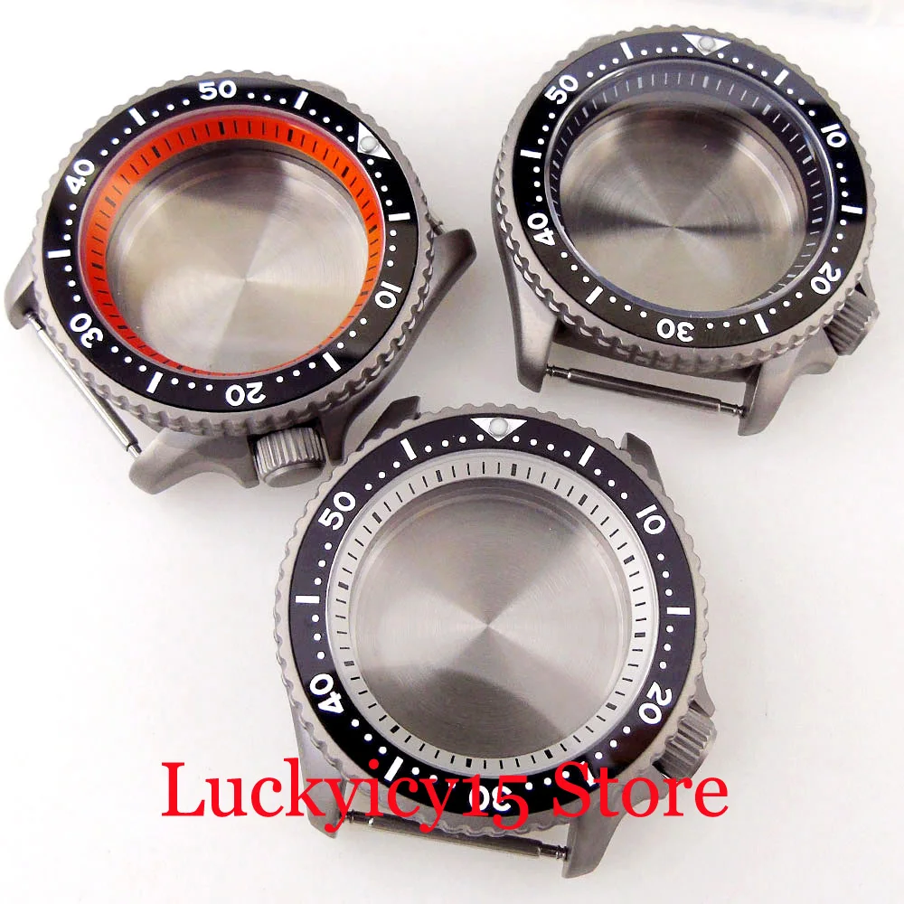 Tandorio 41MM 20ATM Men Titanium Watch Case Fit NH35 NH36 NH34 SKX007 ...