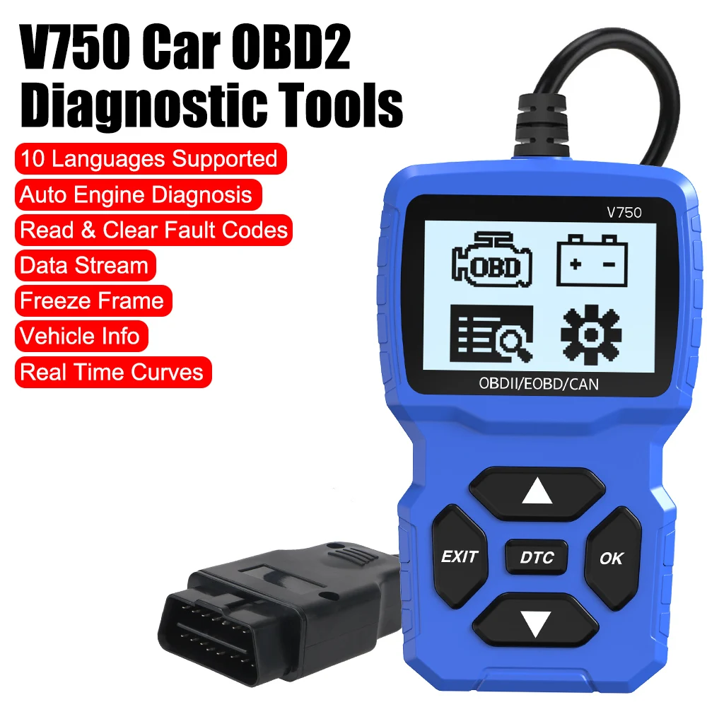 Code-Reader-Read-Vehicle-Information-V750-Car-Diagnostic-Tool-Check ...