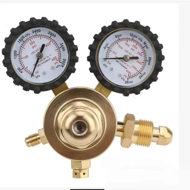 25MPA-Copper-Nitrogen-Meter-Set-Pressure-Regulator-Pressure-Gauge-Gas ...
