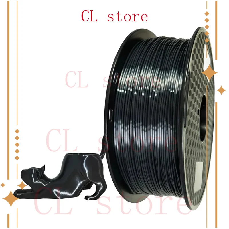 Silky TPU Filament Black 1.75mm 1KG 3D Printing Materials FDM TPU Silk ...
