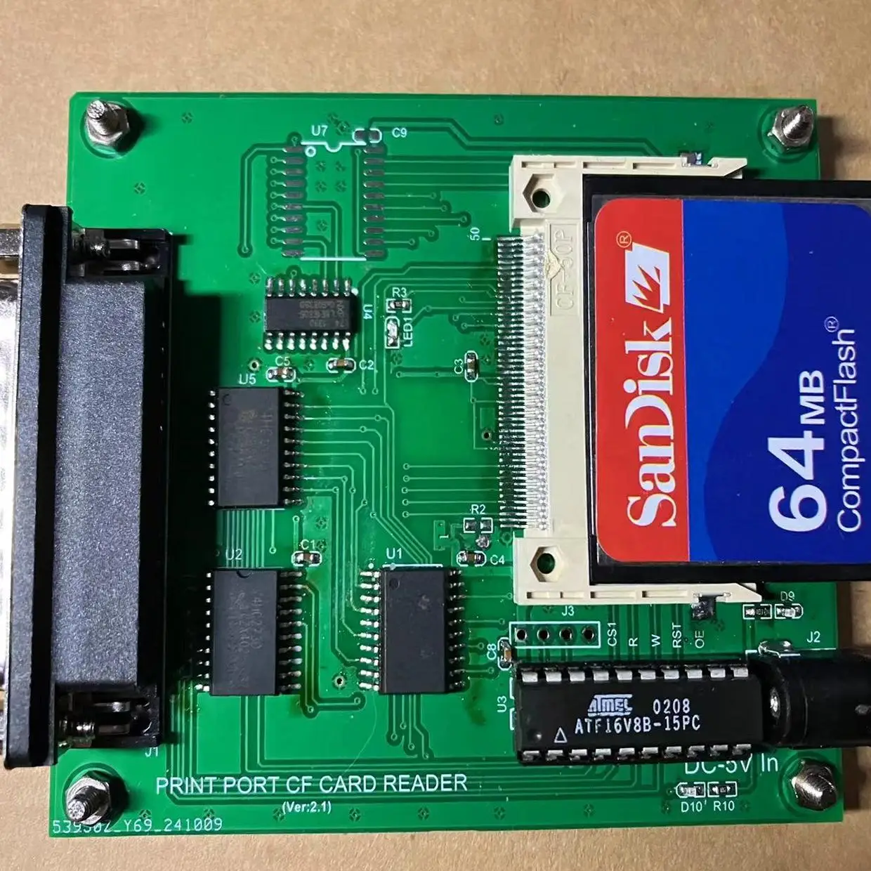Print Port CF Card Reader CFLPT, Print Port Data Backup, and Parallel ...