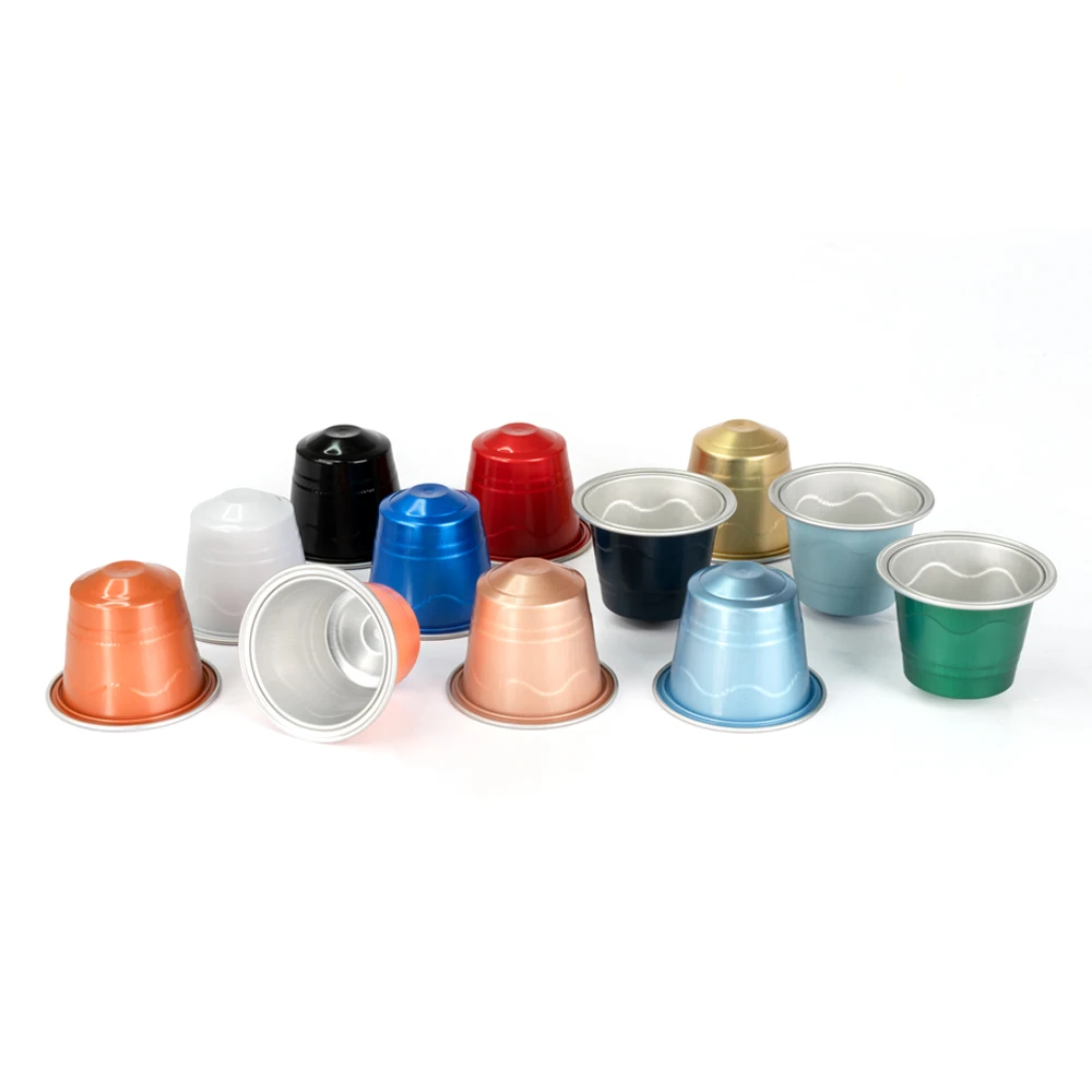 100PCS Disposable Fillable Empty Aluminum Foil Capsules Coffee Pods ...