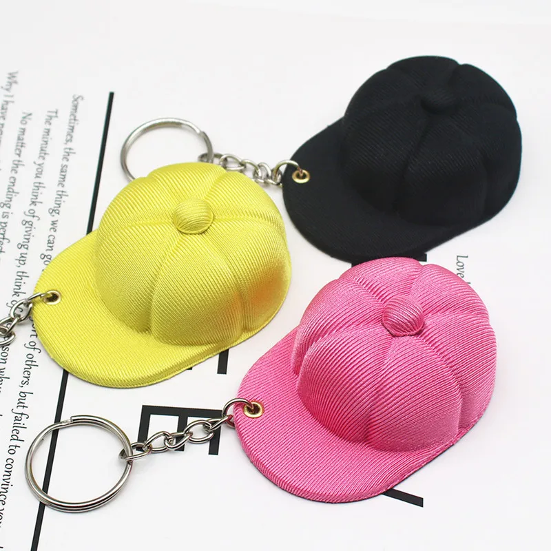 Simulation Baseball Cap Hat Pendant Keychain Creative Bag Hanging ...