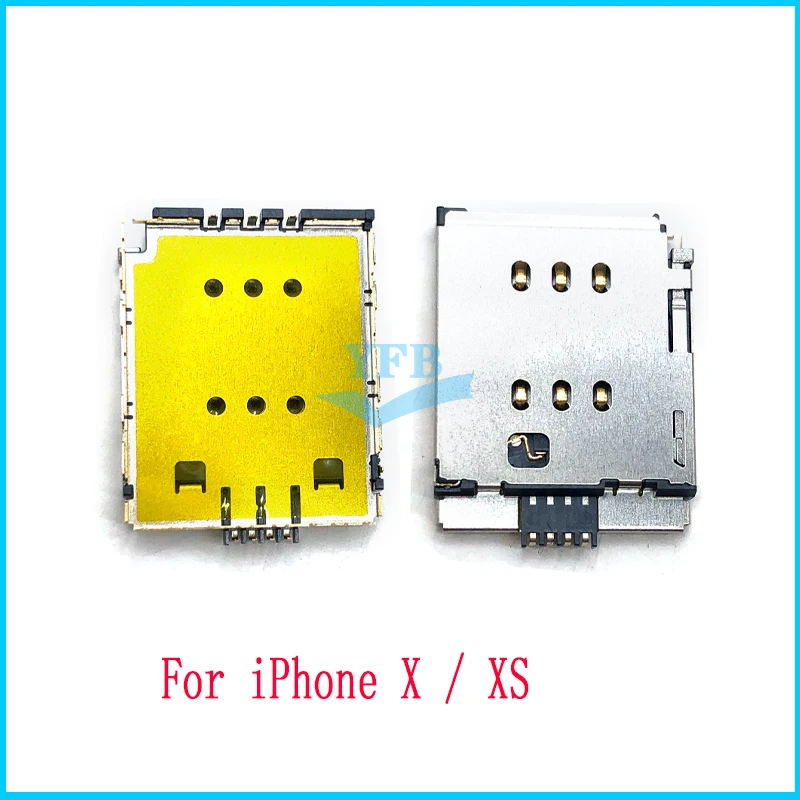 For-Iphone-X-XS-Max-XR-12-13-Mini-Dual-Single-Sim-Card-Reader-Holder ...