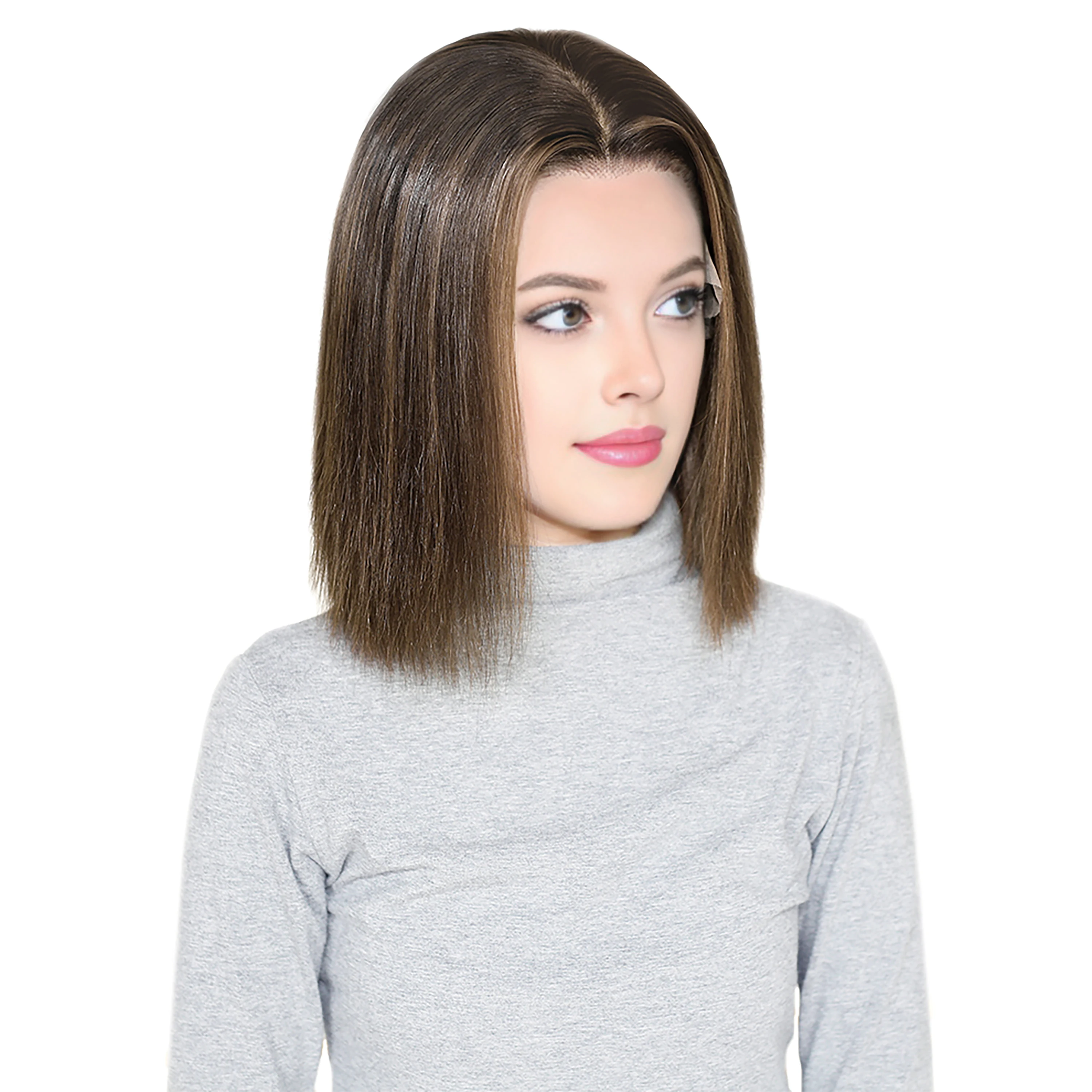 Straight-Lace-Front-Top-Wig-Glueless-Wigs-Human-Hair-Golden-Coffee ...