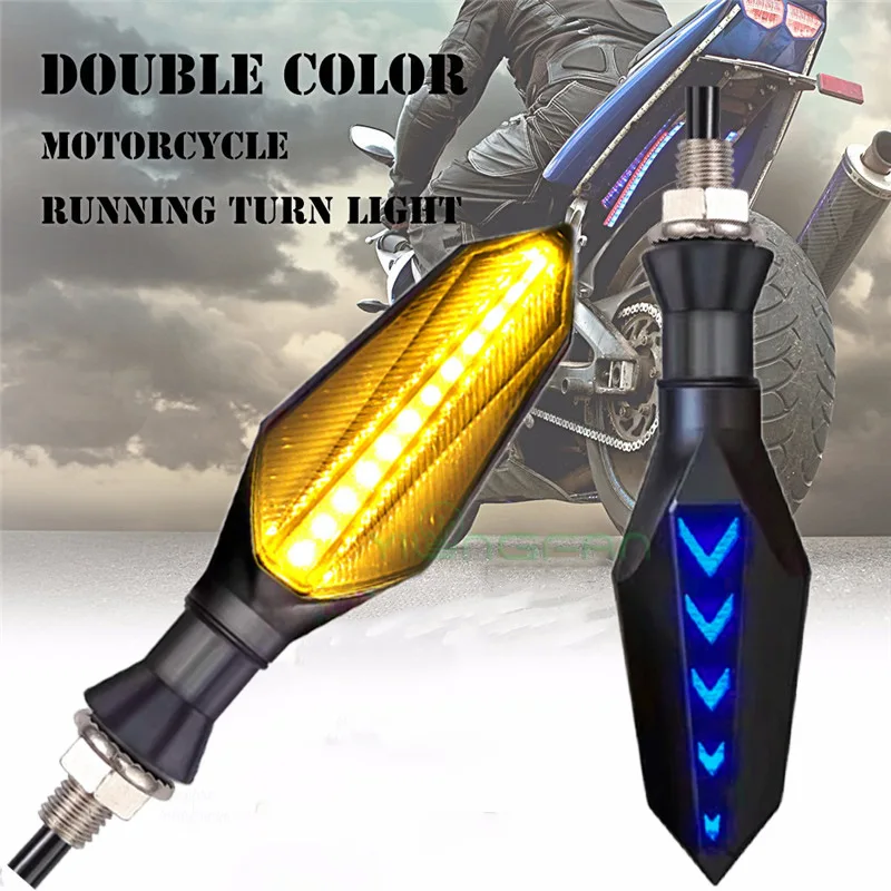 2Pcs Motorcycle Turn Signal Light Amber Blinker Indicator Waterproof ...