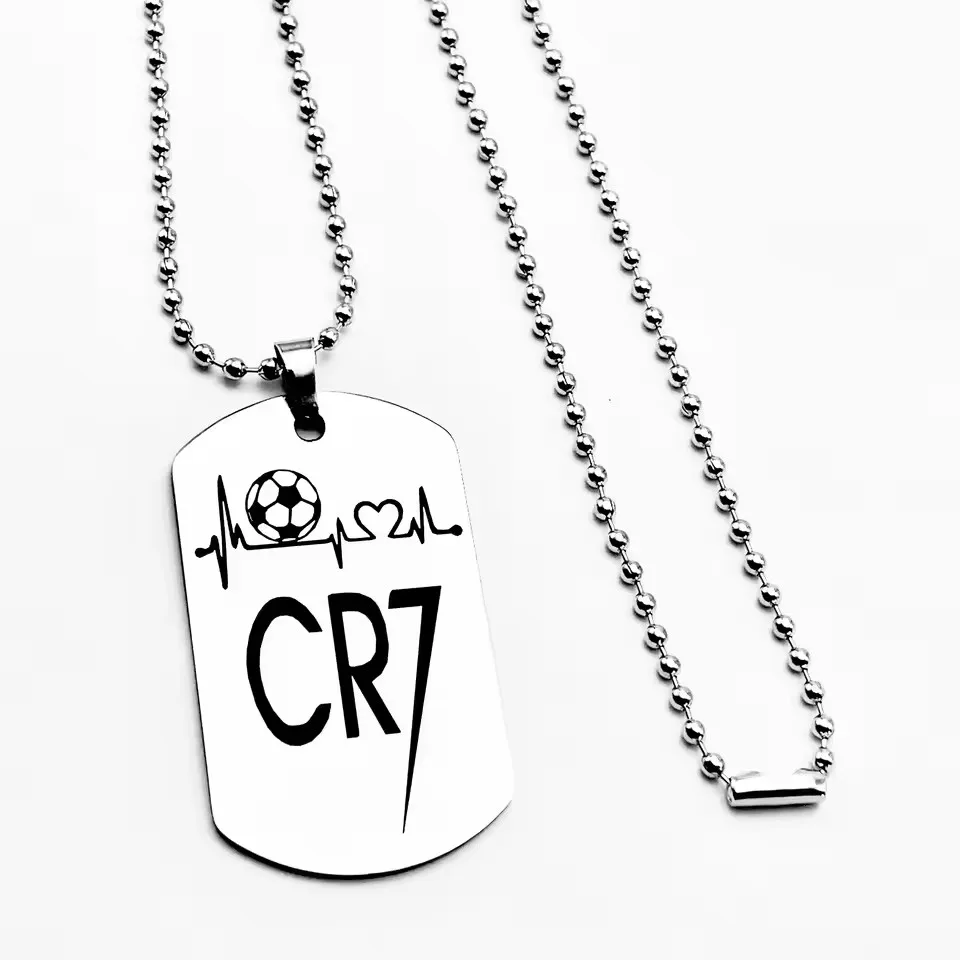 Famous Cristiano Ronaldo CR7 Stainless Steel Necklace Sporty Design ...