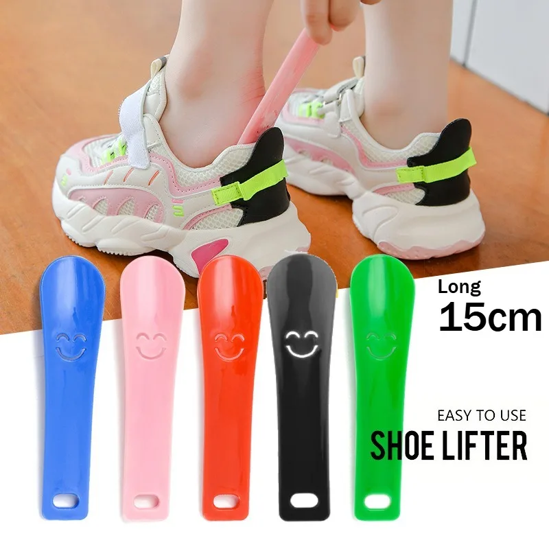 1/2PCS 15cm Easy To Use Plastic Handle Shoes horn Artifact Pull Pumping ...