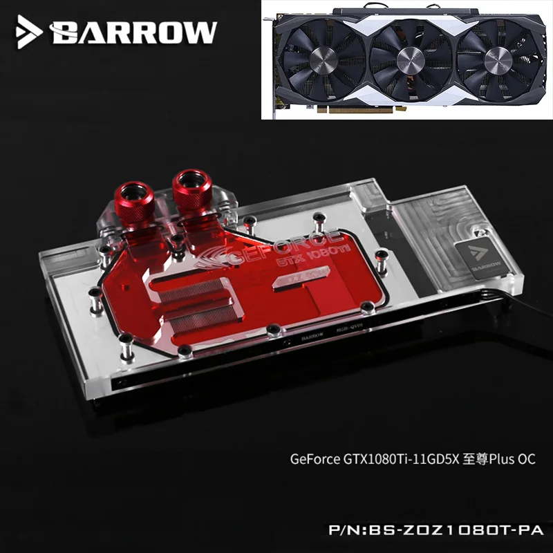 BARROW-Full-Cover-Graphics-Card-Block-use-for-ZOTAC-GTX1080TI-11GD5X ...